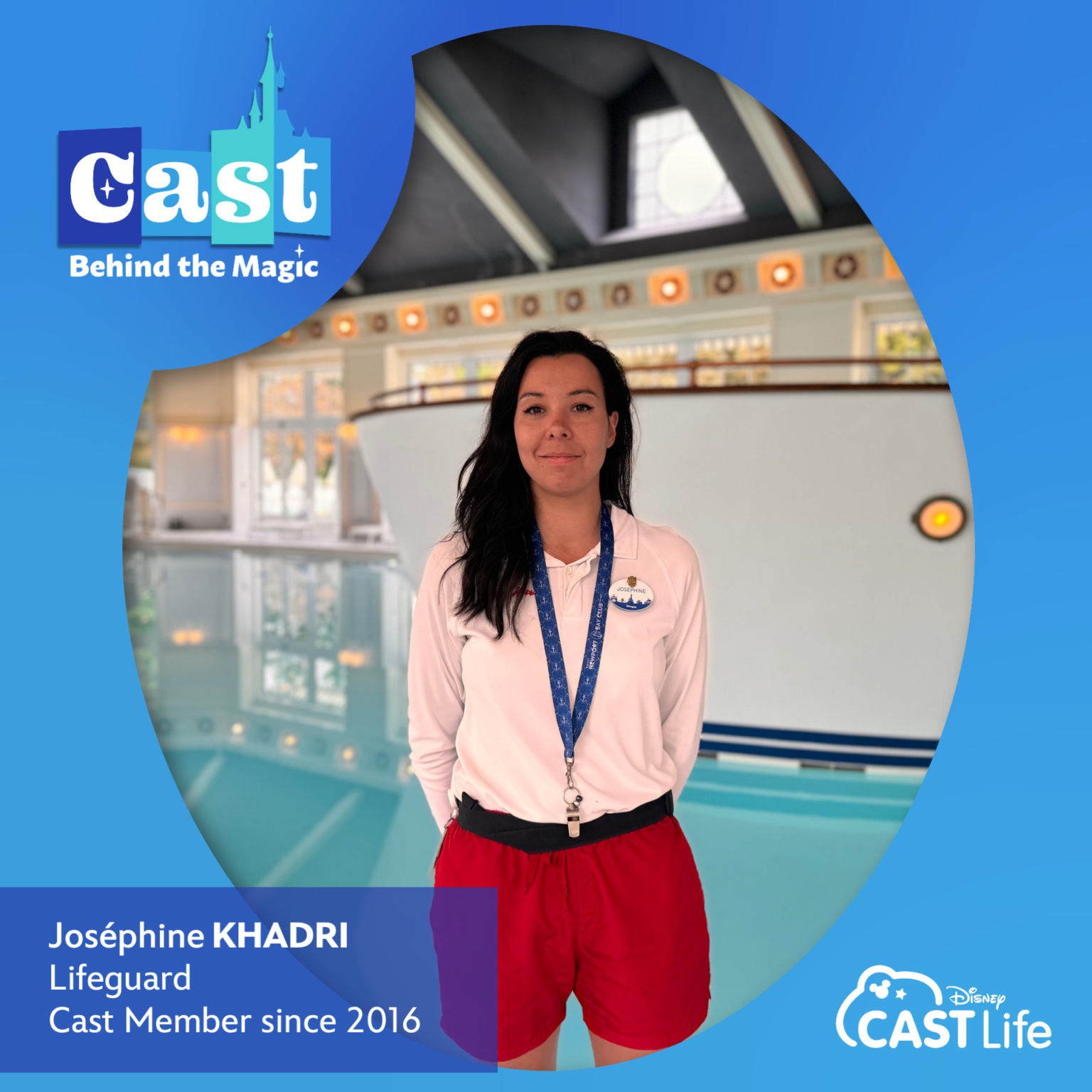 Cast Behind the Magic: Meet Joséphine Khadri, a Lifeguard at Disney ...